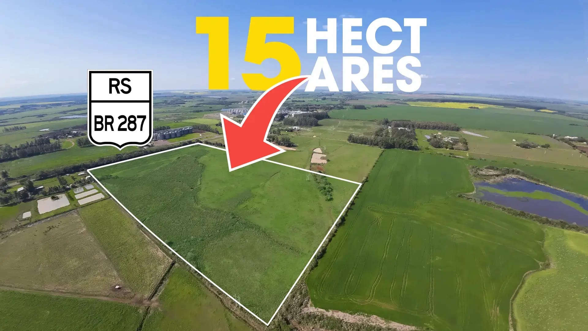Terreno De 15 Hectares, Lindeiro Na BR-287